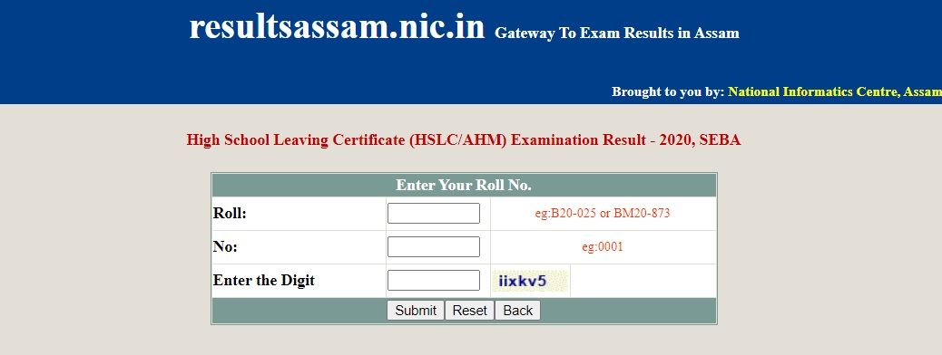 Assam HSLC Result 2020 [Released] www.sebaonline.org Class 10 Exam Results