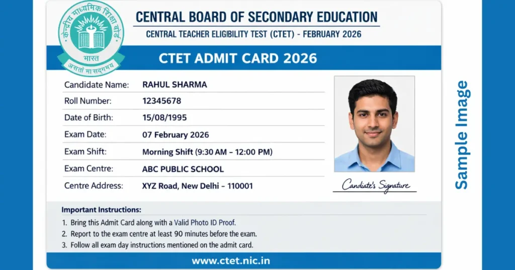 CTET Feb 2026 Admit Card OUT at ctet.nic.in: Get Download Link